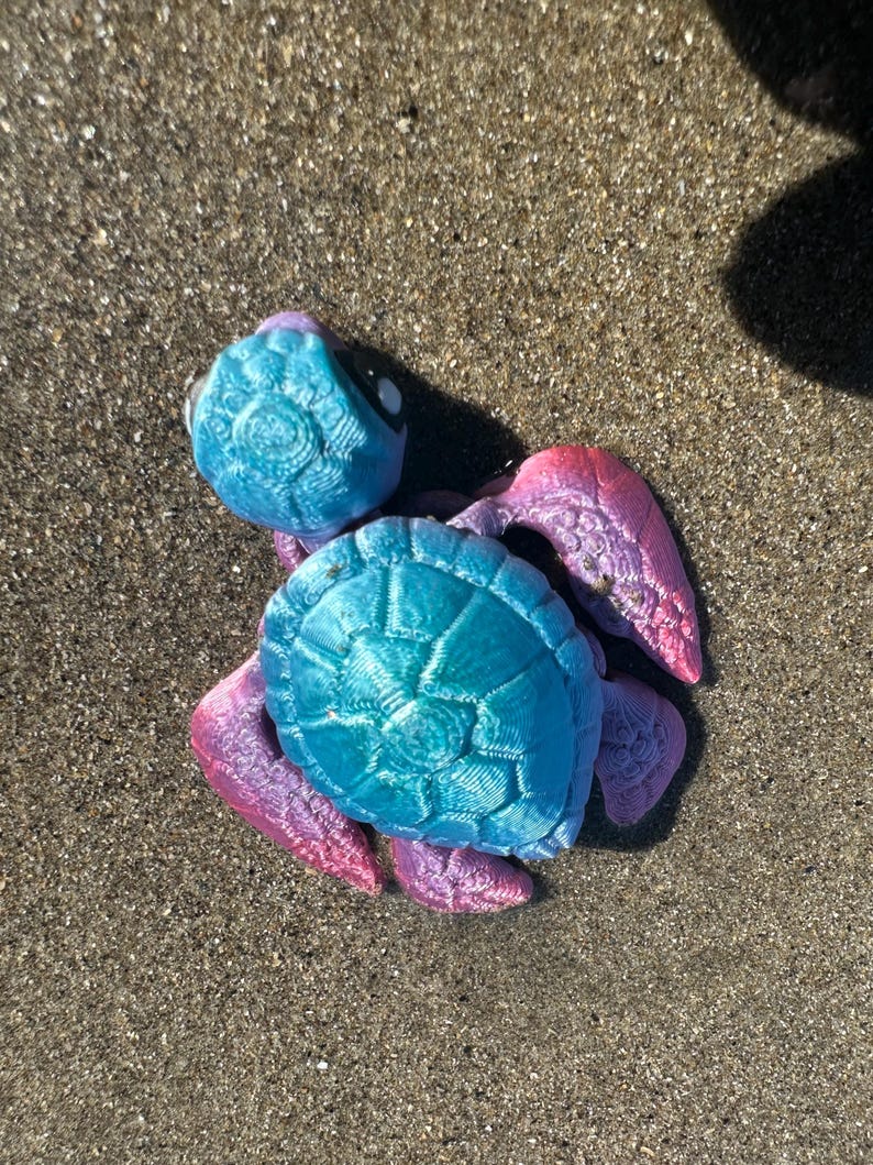 Turtle Sea Tortoise - 3D Printed Articulated Turtle - Sensory Stress ...