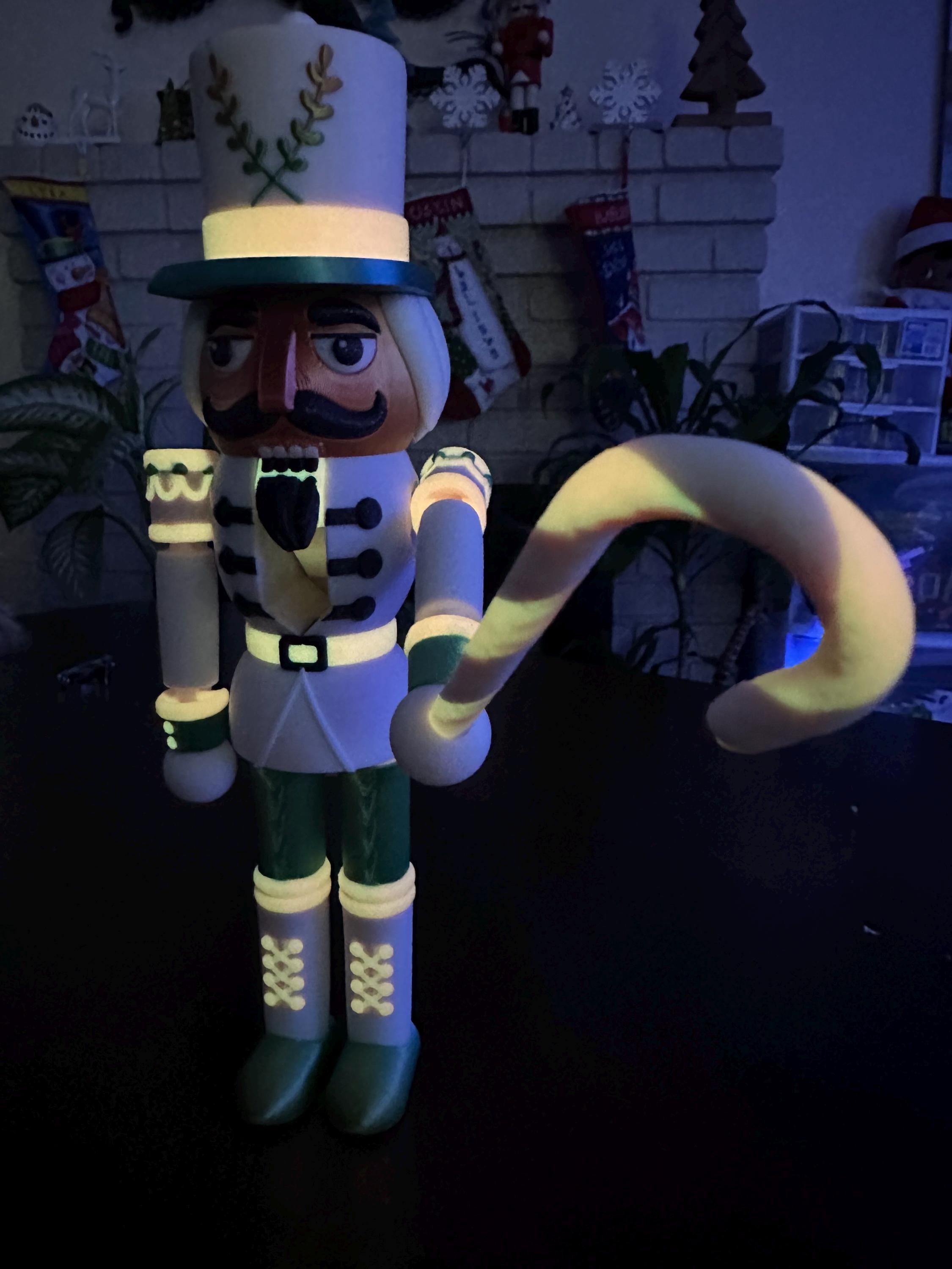 Nutcracker Glow- 3D Printed Articulated Nutcracker- Sensory Stress ...