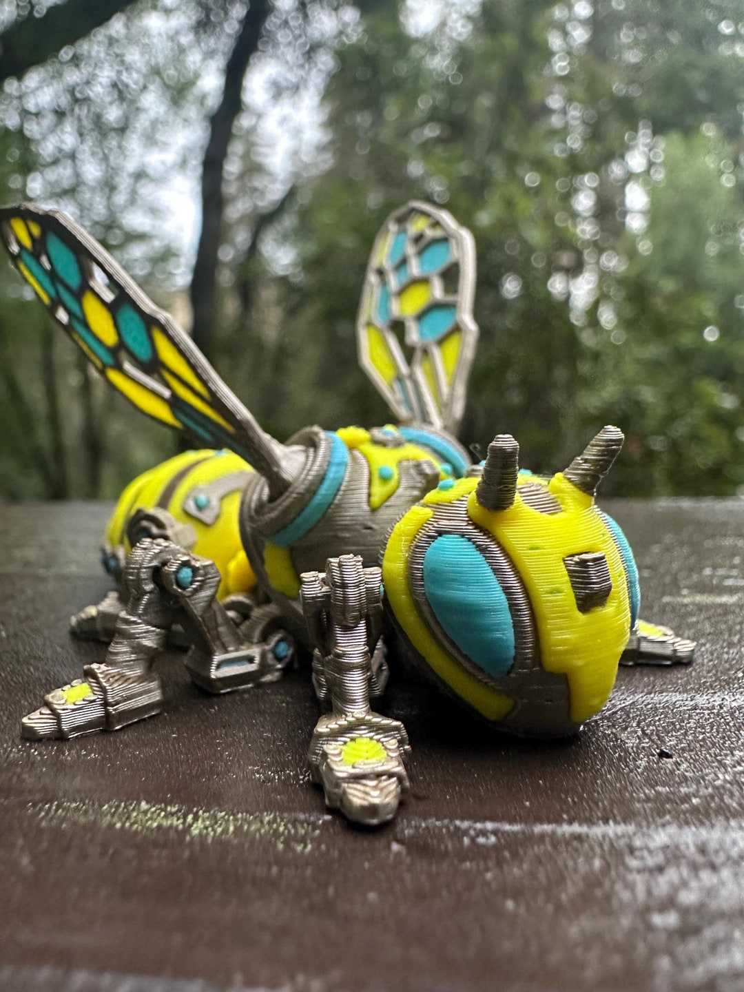 Cyber Bee 3D Printed Articulated Bee Sensory Stress Relief Fidget Toy ...