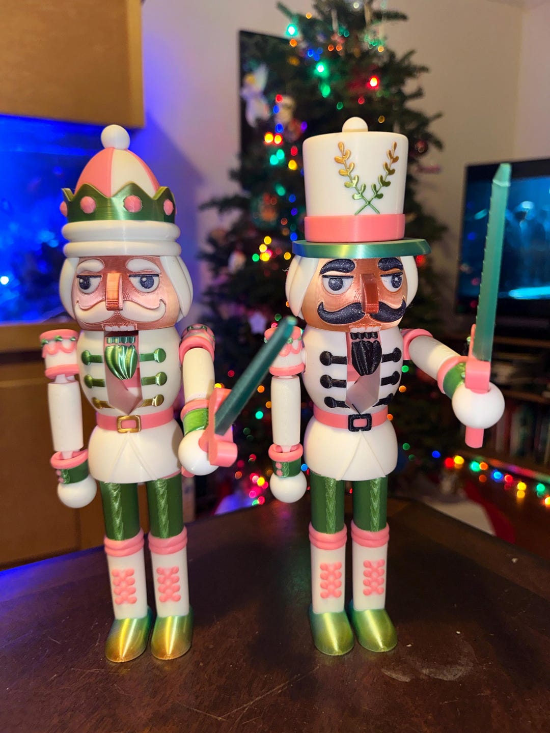 Nutcracker Glow- 3D Printed Articulated Nutcracker- Sensory Stress ...