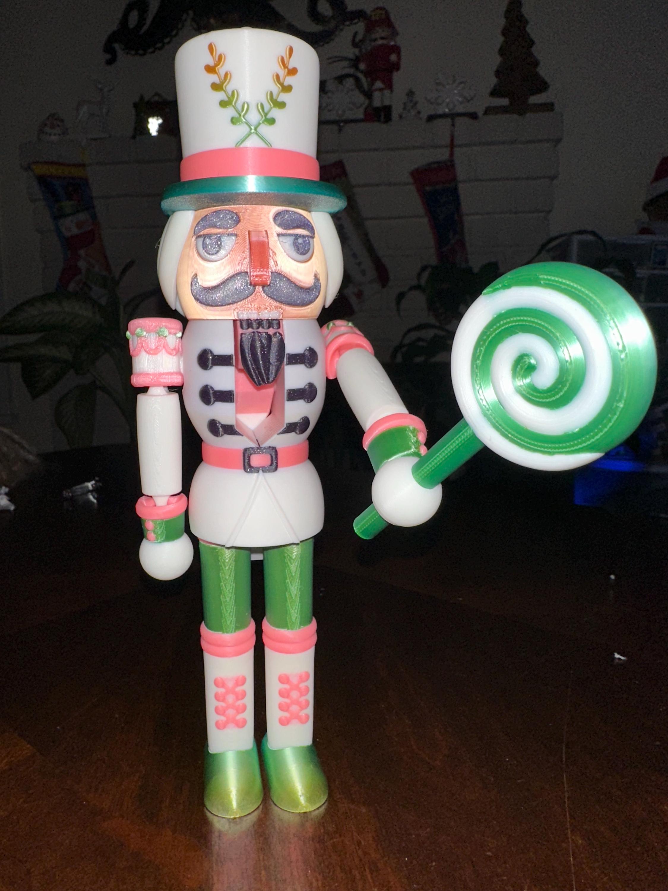 Nutcracker Glow- 3D Printed Articulated Nutcracker- Sensory Stress ...