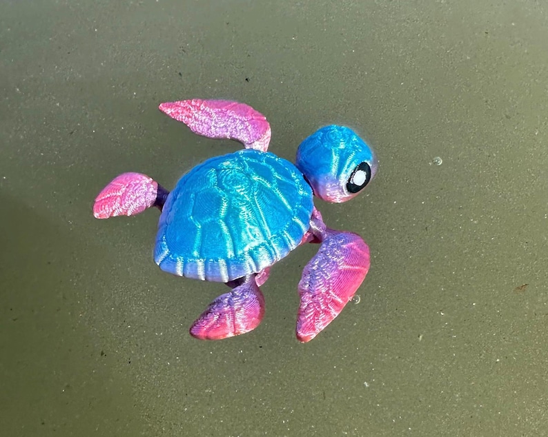 Turtle Sea Tortoise - 3D Printed Articulated Turtle - Sensory Stress ...