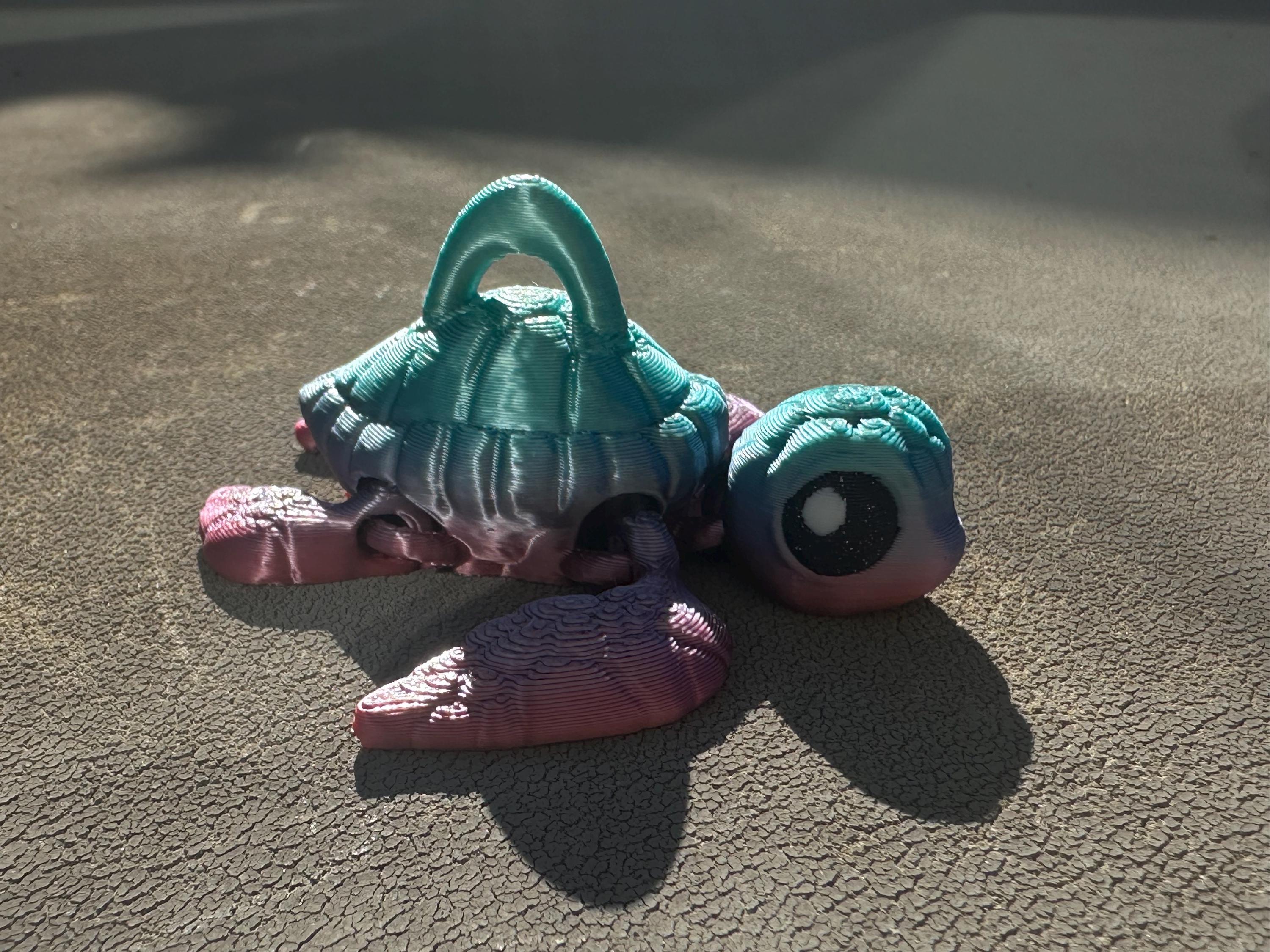 Turtle Sea Tortoise - 3D Printed Articulated Turtle - Sensory Stress ...