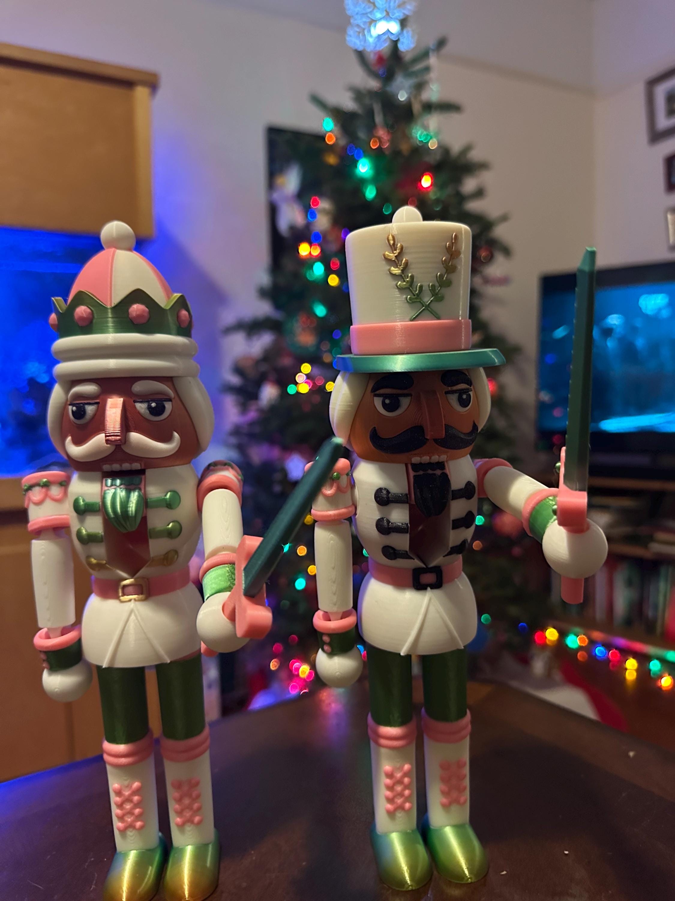 Nutcracker Glow- 3D Printed Articulated Nutcracker- Sensory Stress ...