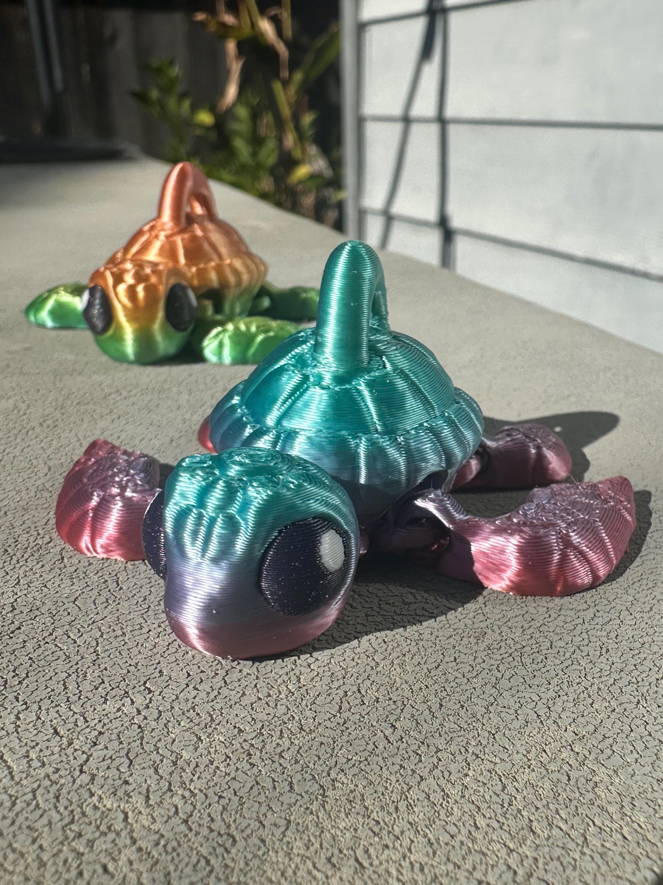 Turtle Sea Tortoise - 3D Printed Articulated Turtle - Sensory Stress ...