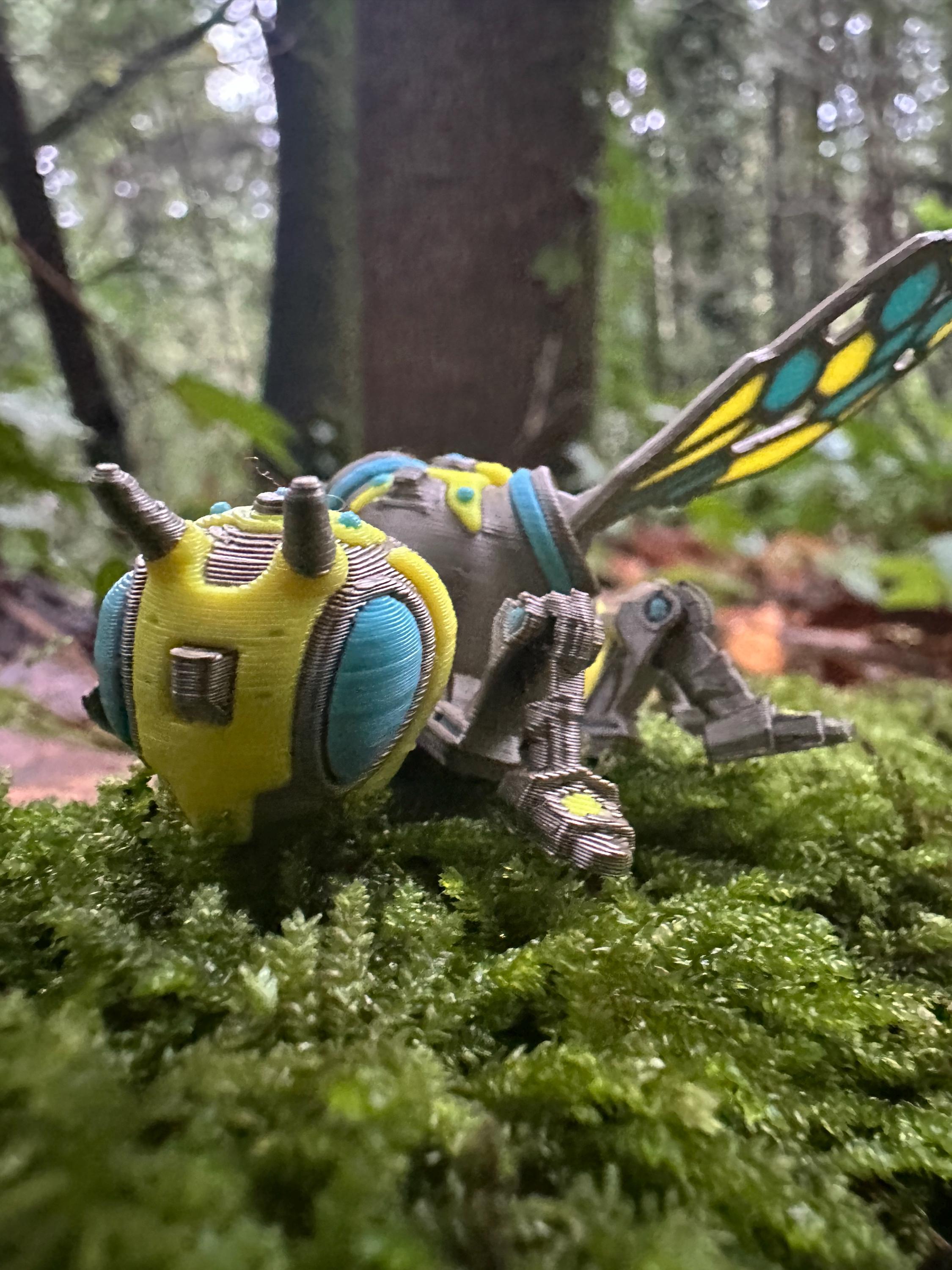Cyber Bee - 3D Printed Articulated Bee - Sensory Stress Relief Fidget ...