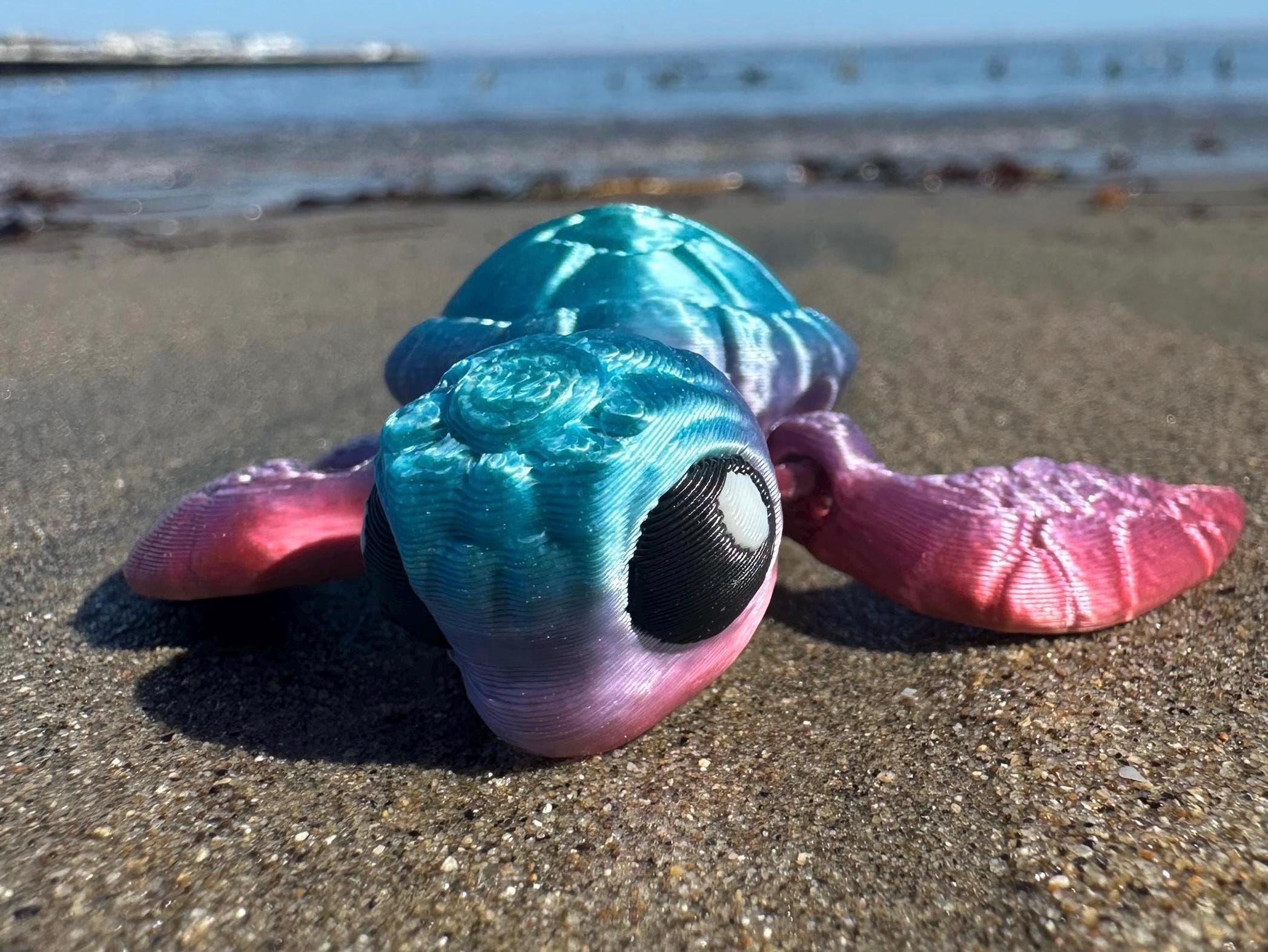 Turtle Sea Tortoise - 3D Printed Articulated Turtle - Sensory Stress ...