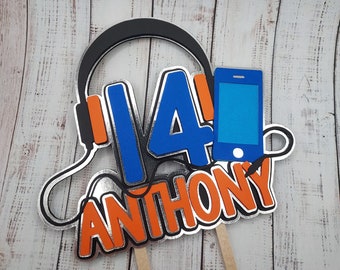 Headphones Cake Topper - Etsy