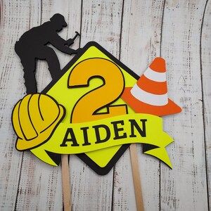 Construction Cake Topper, Construction Party Cake Topper, Construction ...