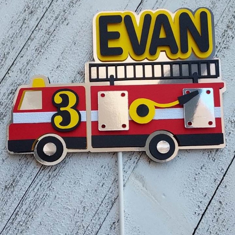 Fireman Cake Topper - Etsy