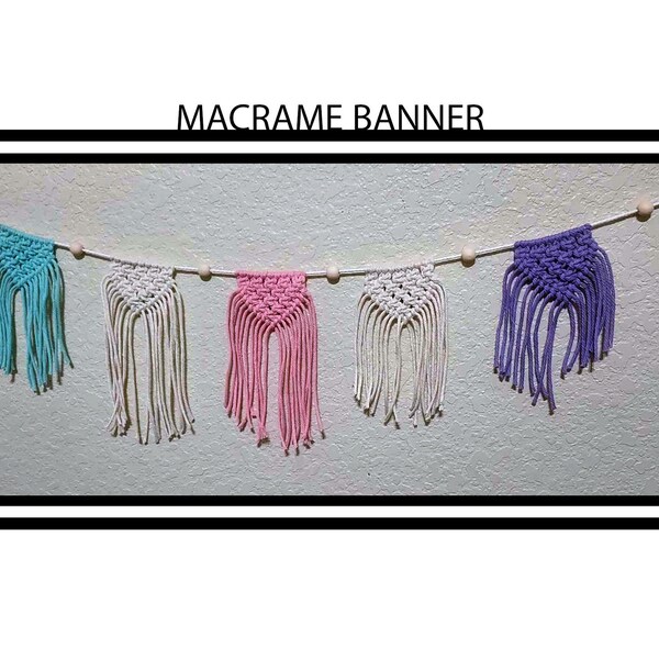 Macrame Banner - Etsy