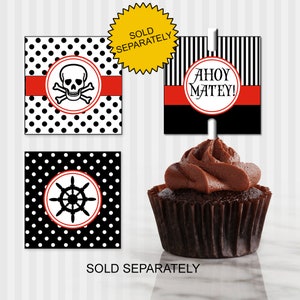 INSTANT DOWNLOAD Pirate Gift Tags, Pirate Tags, Pirate Thank You Tags ...