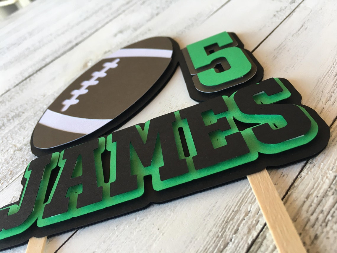 Football Cake Topper Football Birthday Football Party Super | Etsy