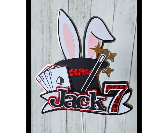 Magician Cake Topper, Magic Cake Topper, Magician Birthday, Magician ...