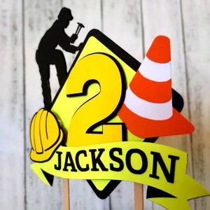 Construction Cake Topper Construction Party Cake Topper - Etsy
