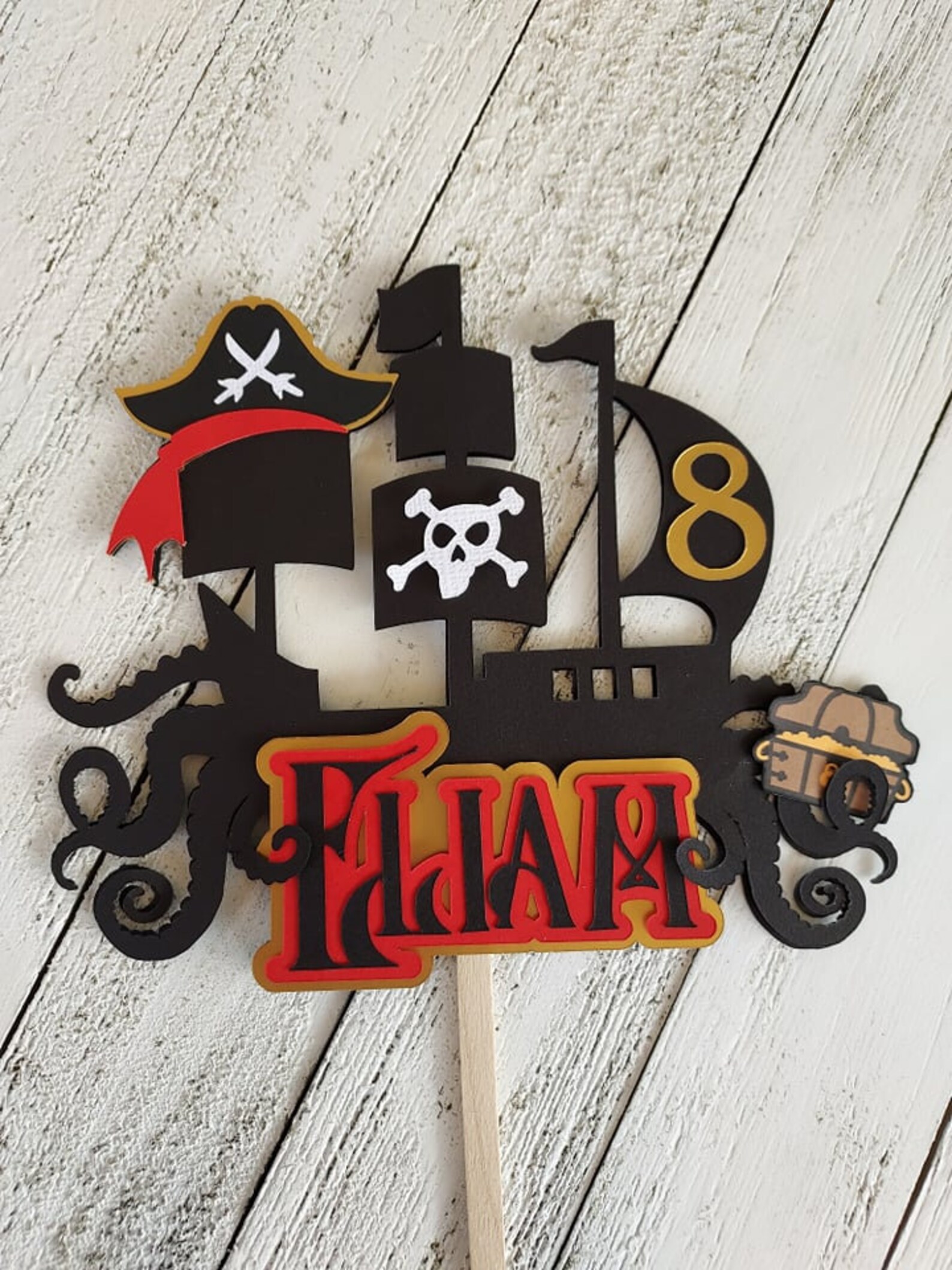 Pirate Party Pirate Cake Topper Pirate Birthday Party - Etsy