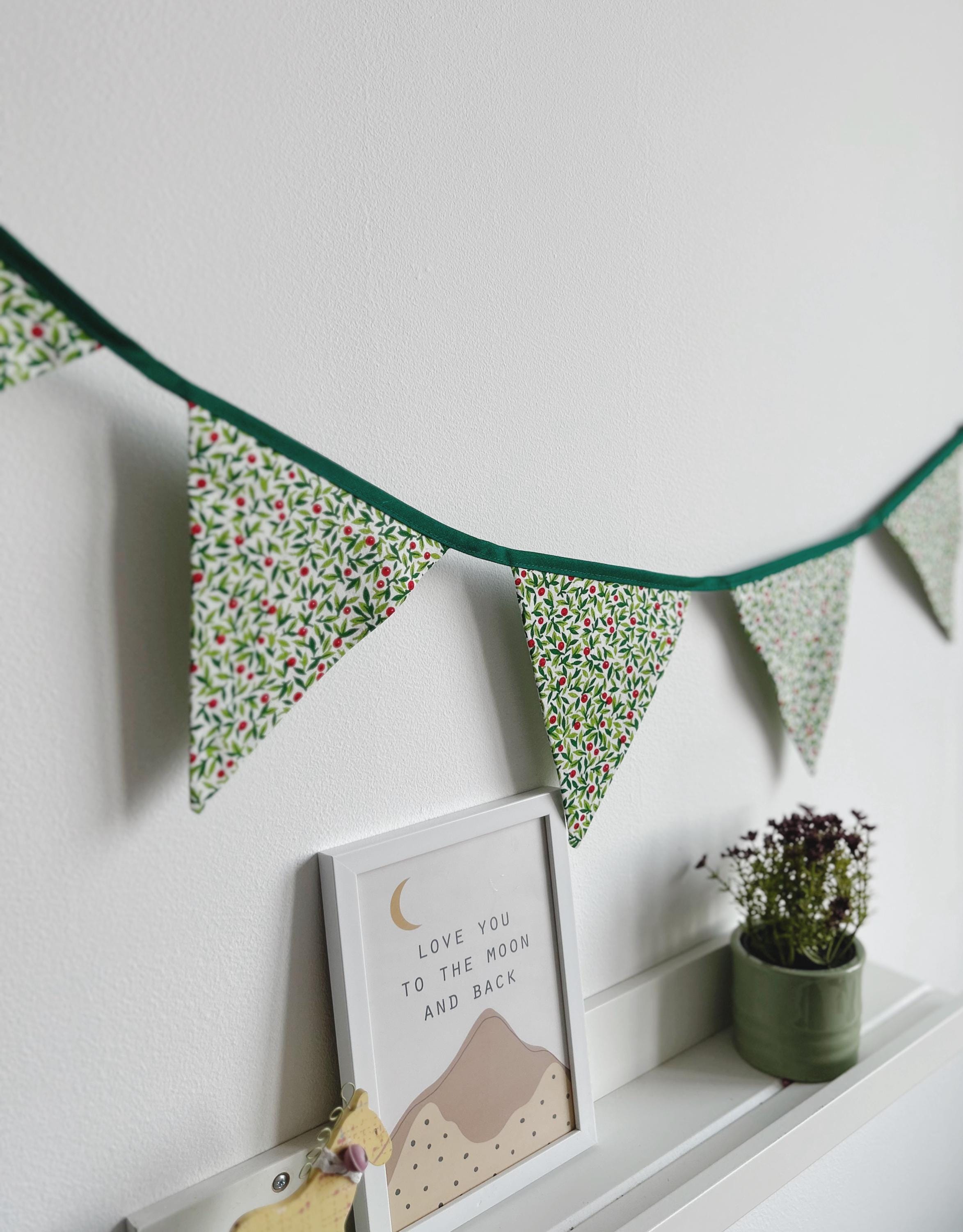 Woodland Theme Bunting Forest Celebration Garland Floral Bunting Banner ...