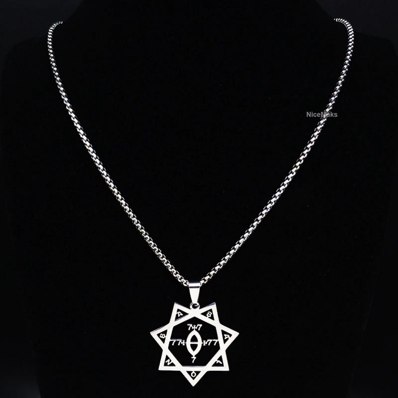 Babalon Thelema Esoteric Great Mother Heptagram Seven Pointed Etsy