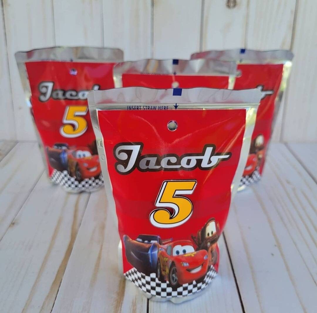 Lightning Mcqueen Birthday, Cars Party Capri Sun or Kool Aid Juice ...