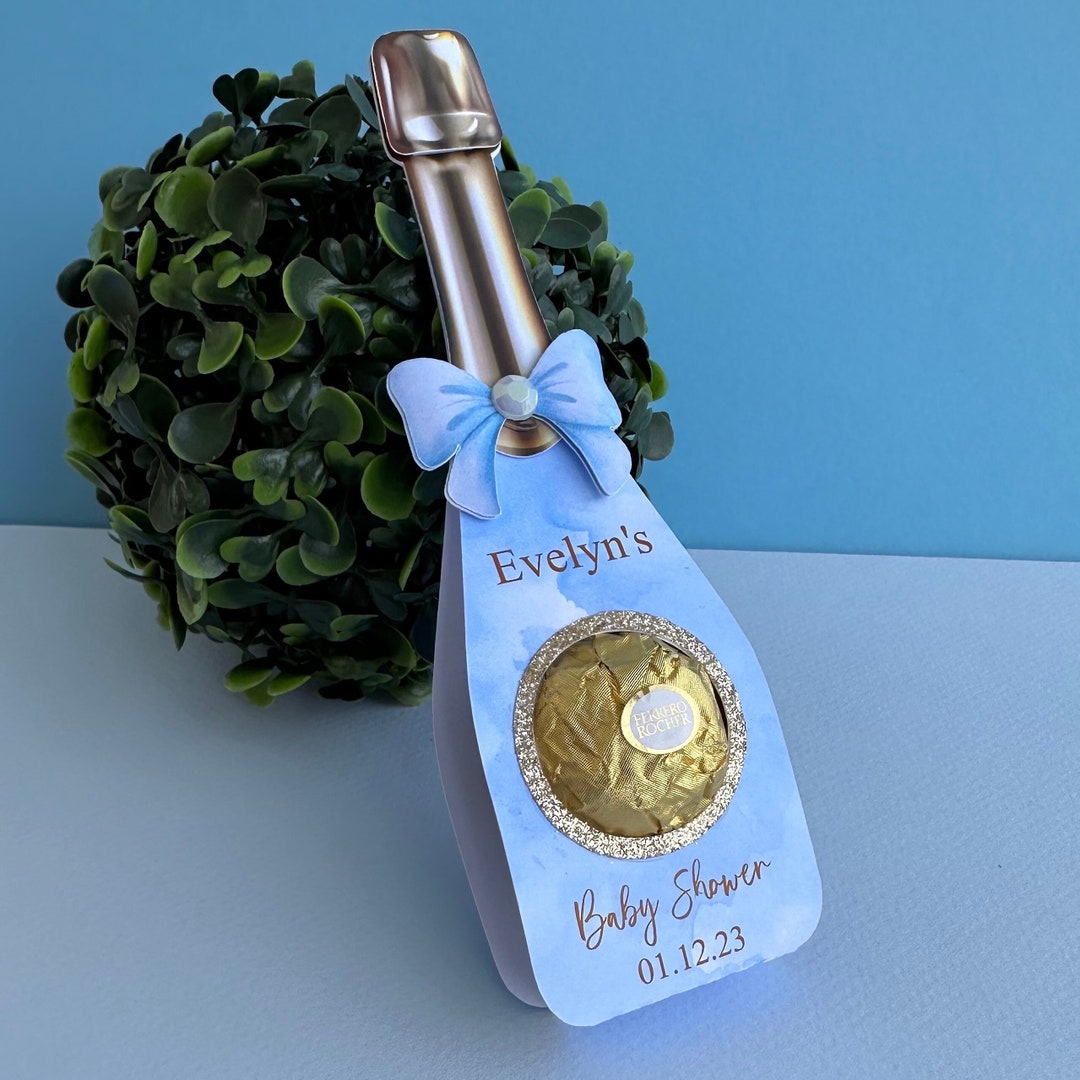 Champagne Shape Baby Shower Favor, Baby Boy Party Favor, Baby Shower ...
