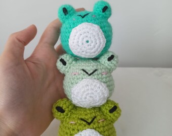 Crochet Frog Keychain - Etsy