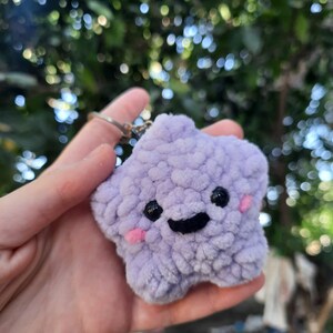 Purple Cute Star Keychain, Crochet Star Plushie - Etsy