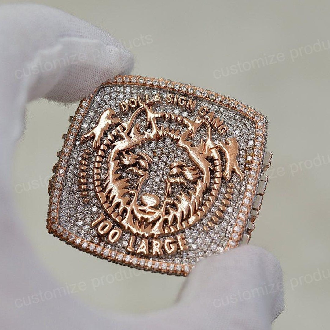 Lion Animal Wedding Birthday Ring Moissanite Diamond Ring Hip Hop Ring ...