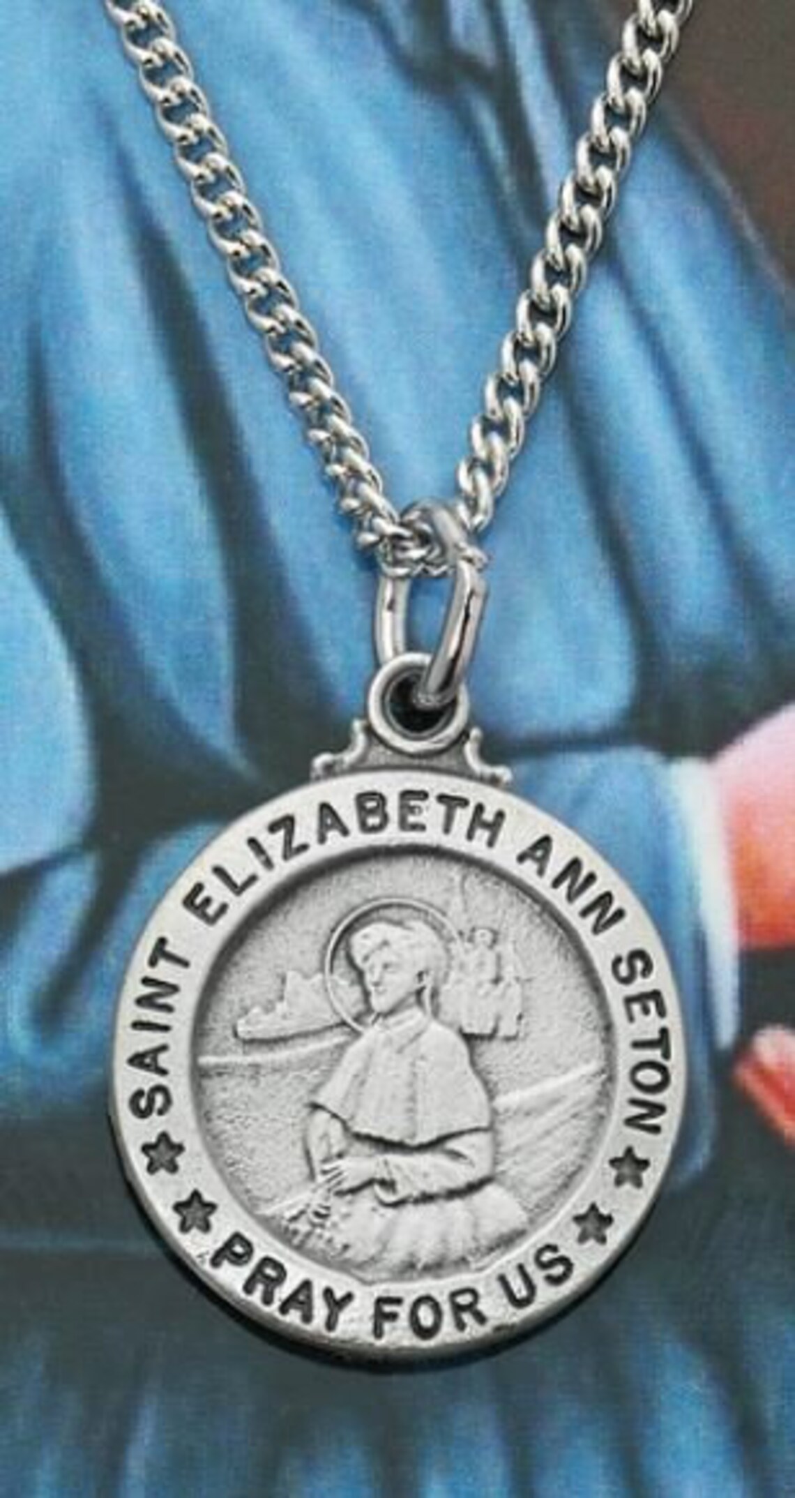 Saint Elizabeth Ann Seton Pewter Medal and Laminated Prayer Card, 18 ...