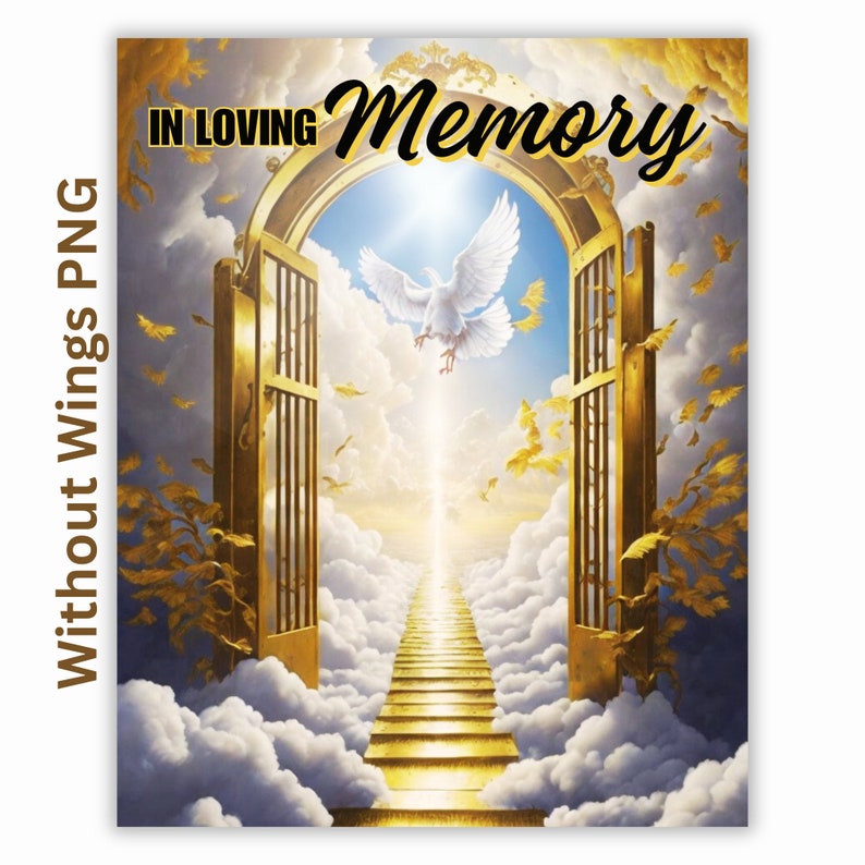 Black Gold Heavens Gate Rest in Heaven Forever in Our Hearts Background ...