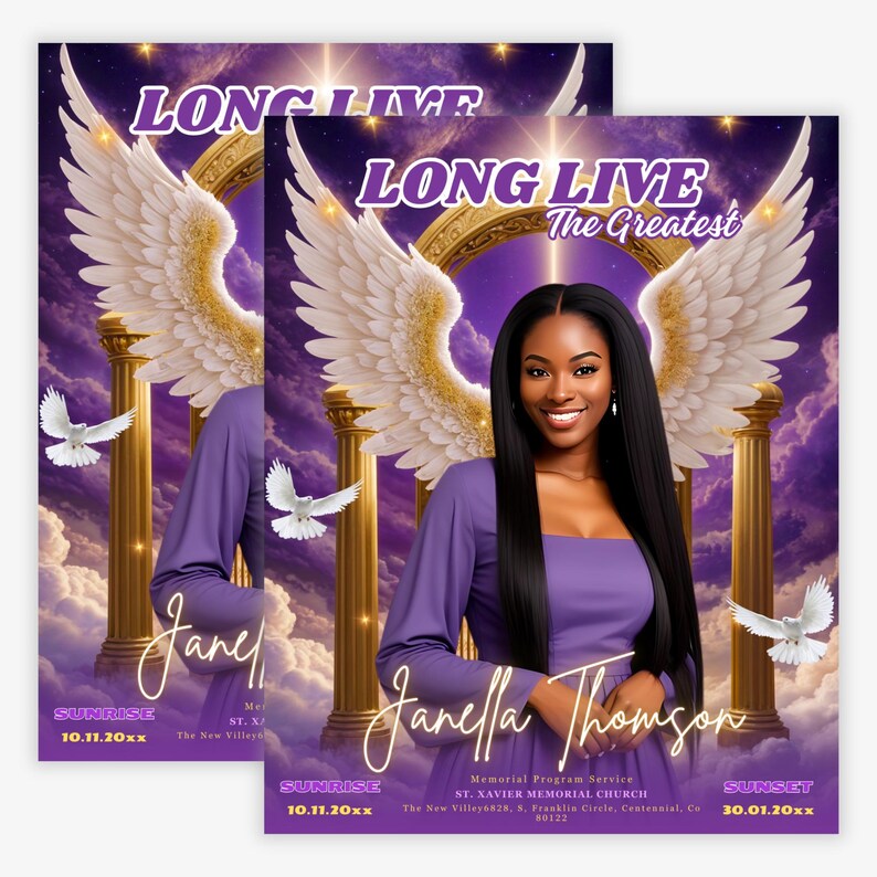 In Loving Memory PNG, Angle Wings Heavens Stairway Memorial Background ...