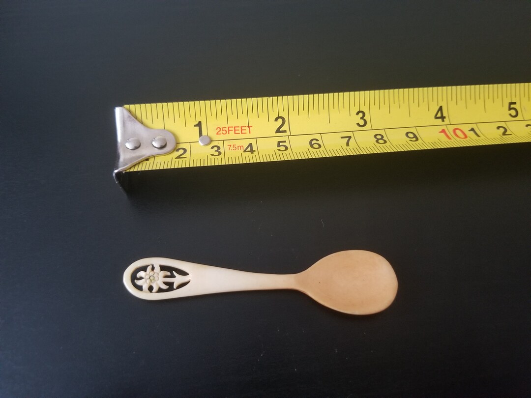 Vintage Cow Horn Teaspoon Utensil Sugar Spoon - Etsy