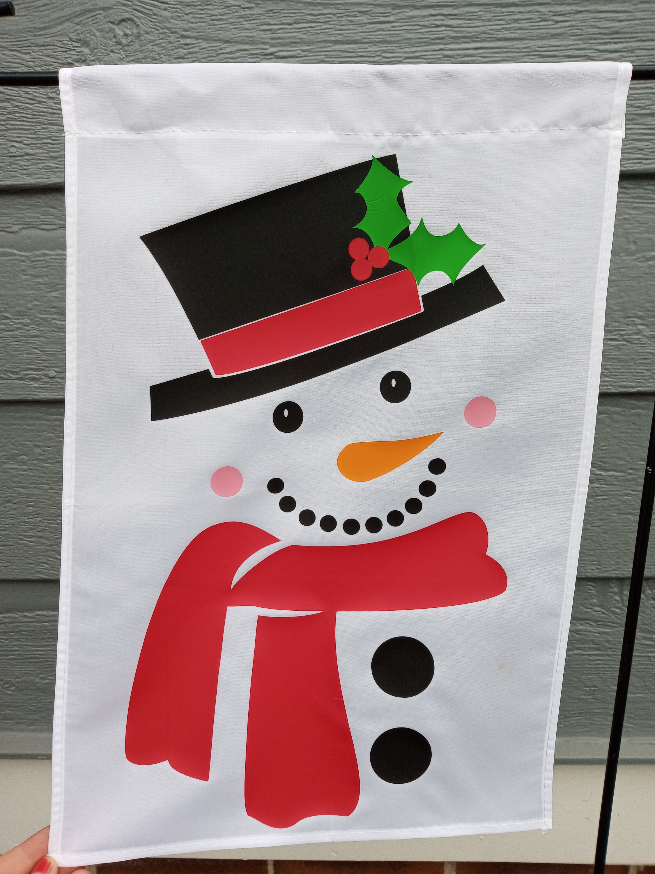 Snowman Flag, Winter Garden Flag, Mailbox Flag, Snowman Garden Flag ...