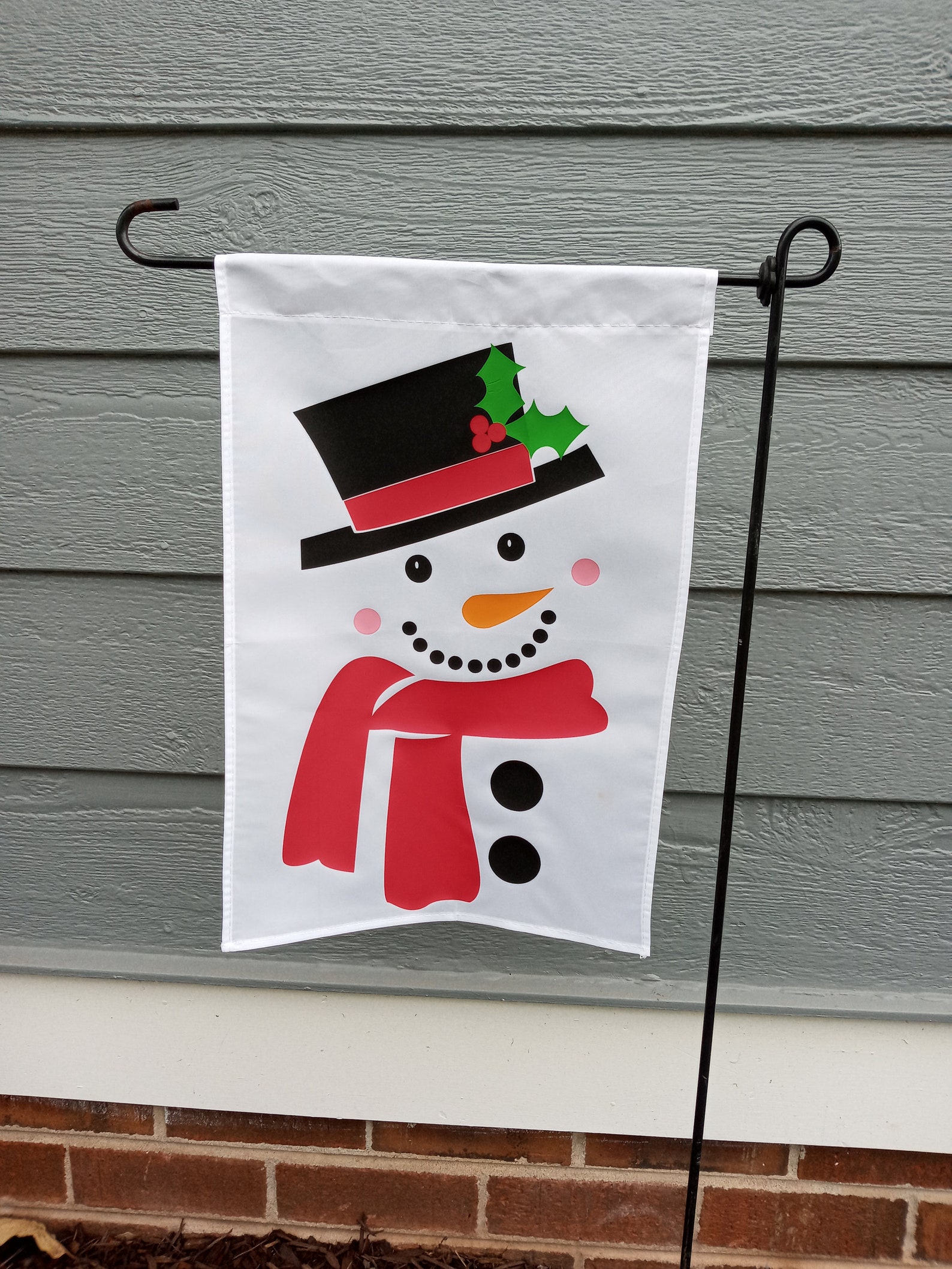 Snowman Flag, Winter Garden Flag, Mailbox Flag, Snowman Garden Flag ...