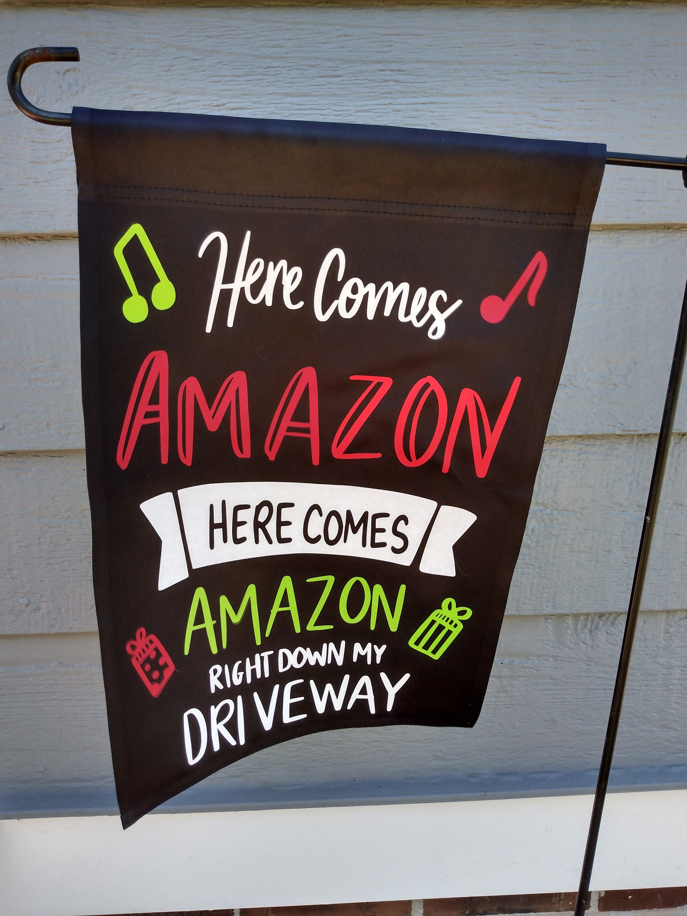 Amazon Flag, Christmas Amazon Flag, Christmas Garden Flag, Funny Garden ...