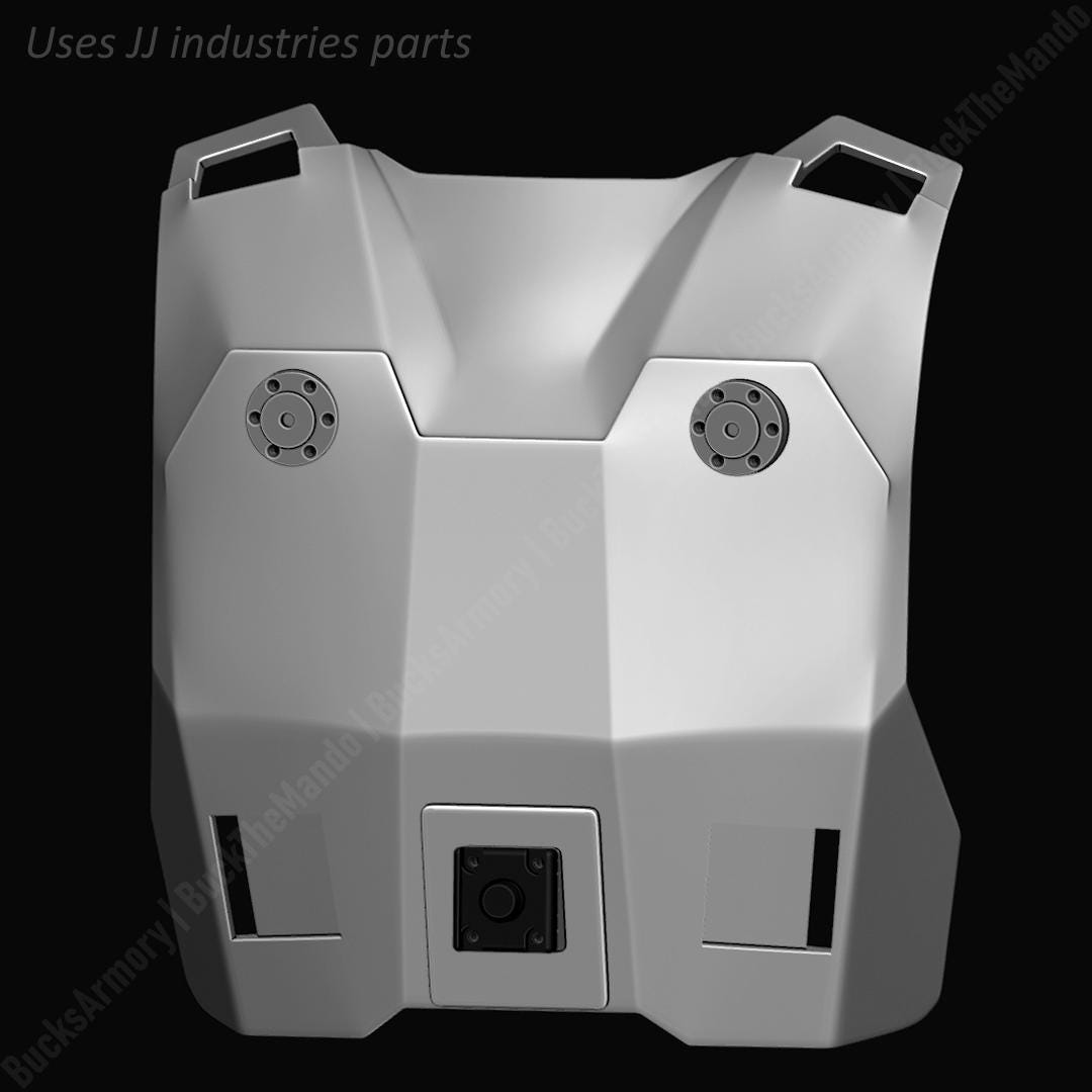 The Mandalorian - Season 3 Back Plate Armor 3D Print STL Files (boba ...