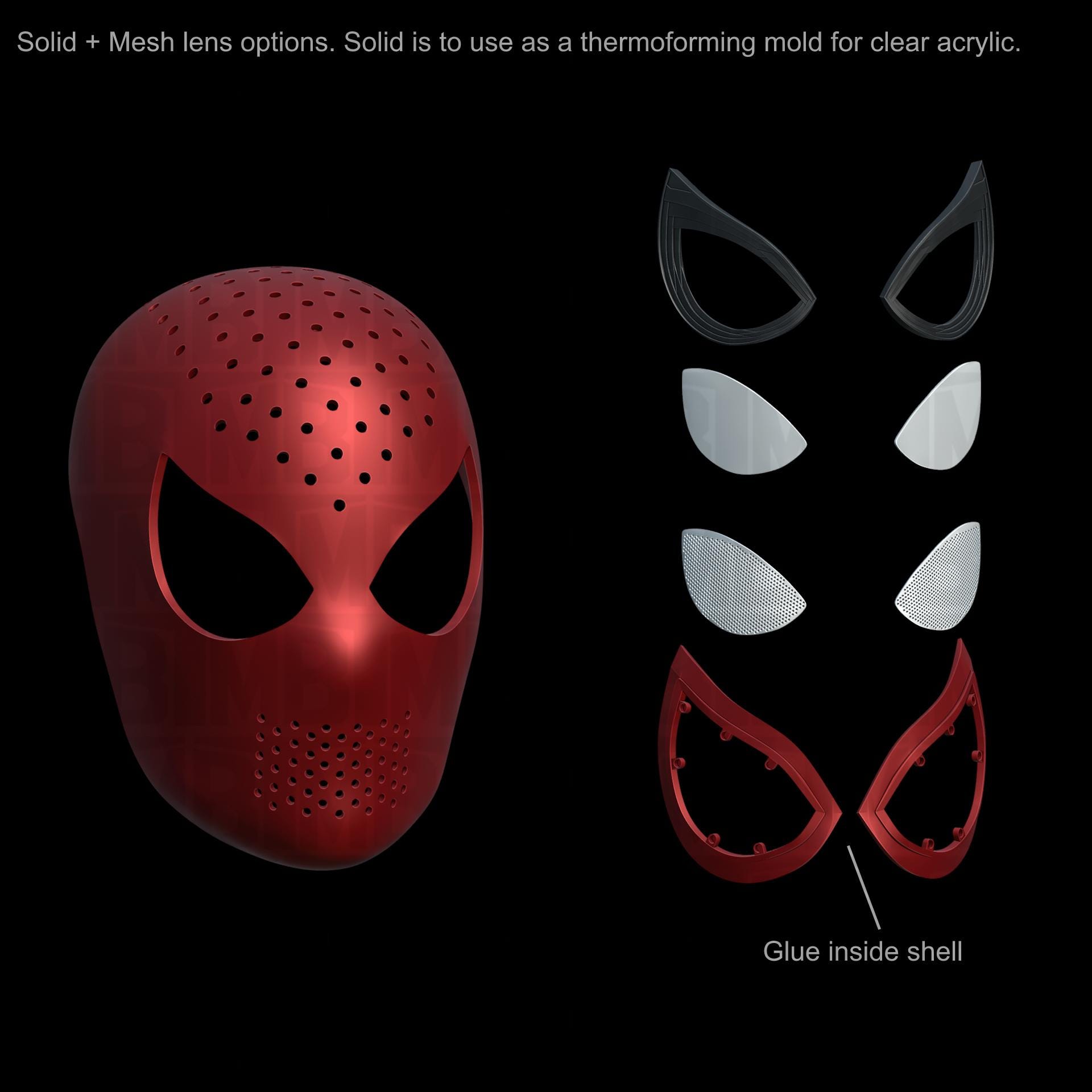 Spider-man Brand New Day MCU Face Shell 3D Printable STL File - Etsy