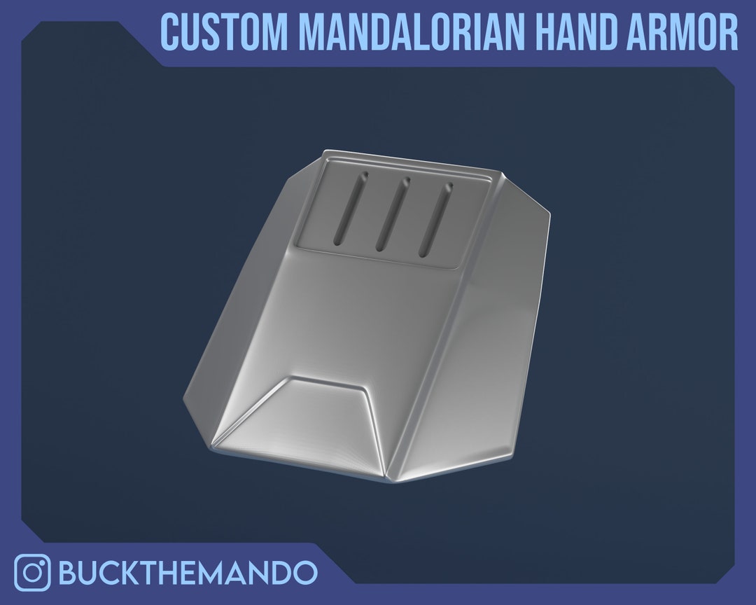 Custom Mandalorian Hand Plates / Hand Guards 3D Printable STL - Etsy ...