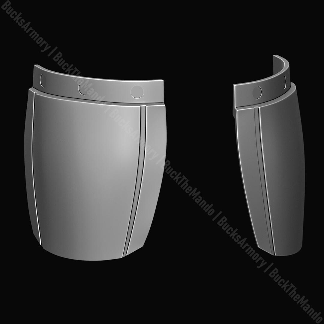 The Mandalorian - Hip Plate Tasset Armor 3D Print STL Files - Etsy