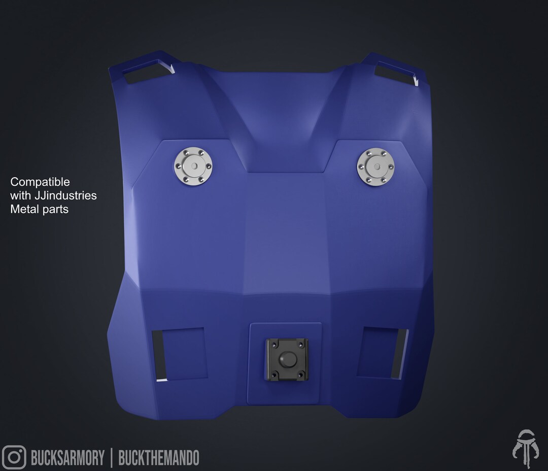 The Mandalorian Season 3 Back Plate Armor 3D Print STL Files boba Fett ...