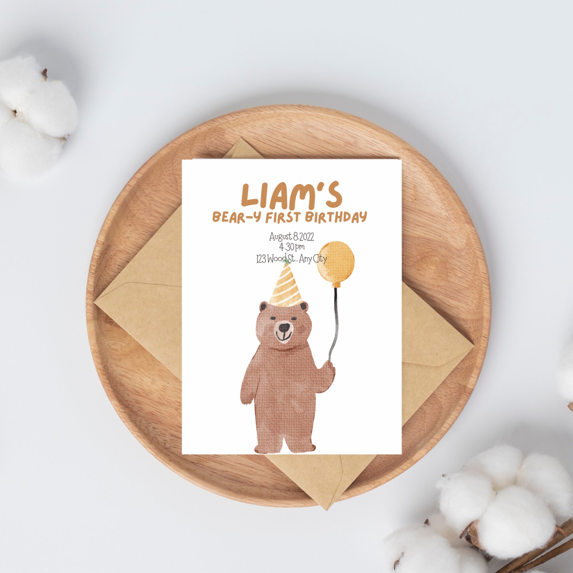 Beary First Birthday - Etsy