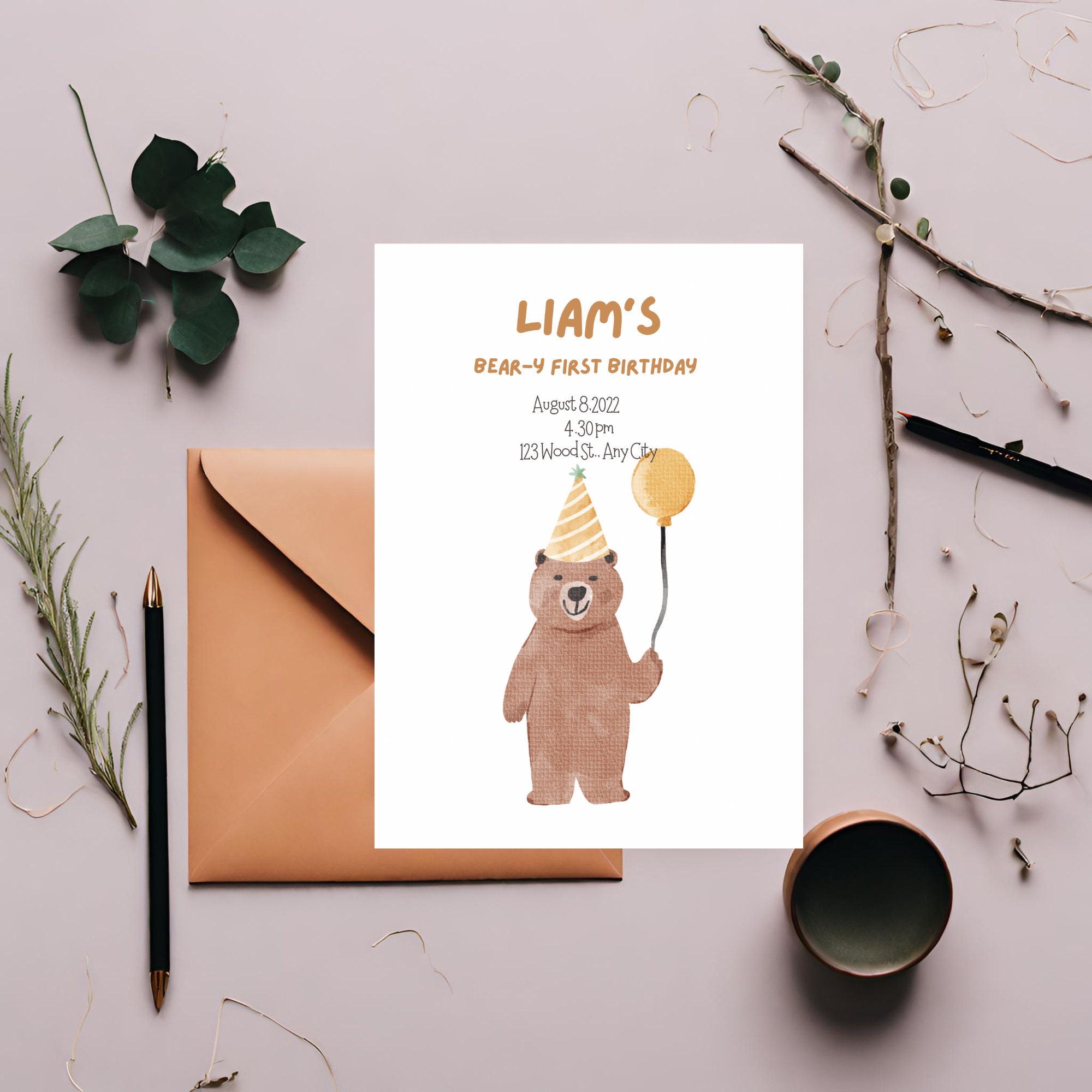 Beary First Birthday - Etsy