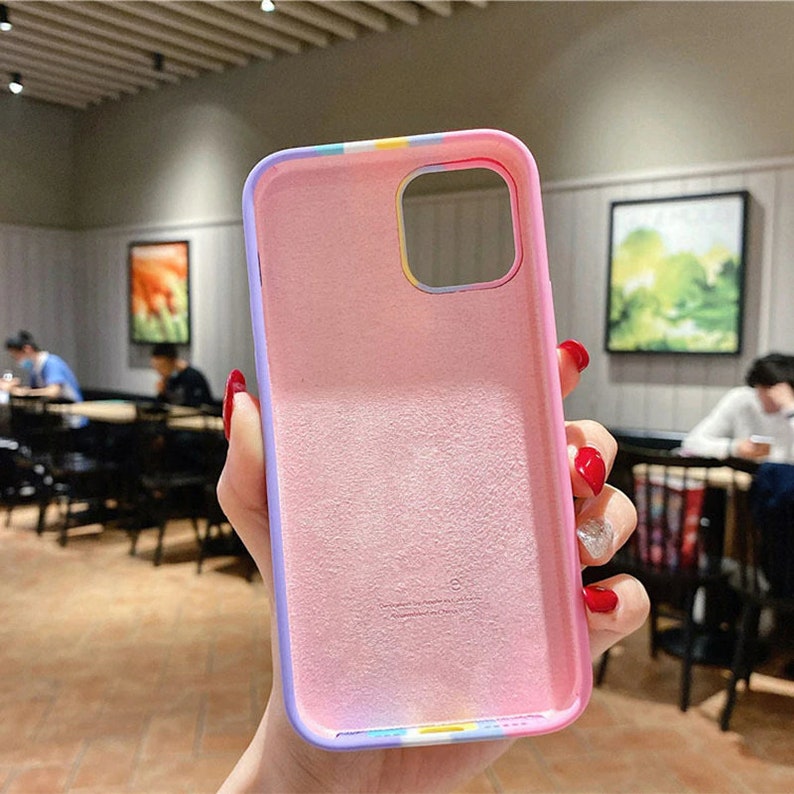 Rainbow Phone Case for Iphonex XR 11 12 Pro Max Silicone Color - Etsy