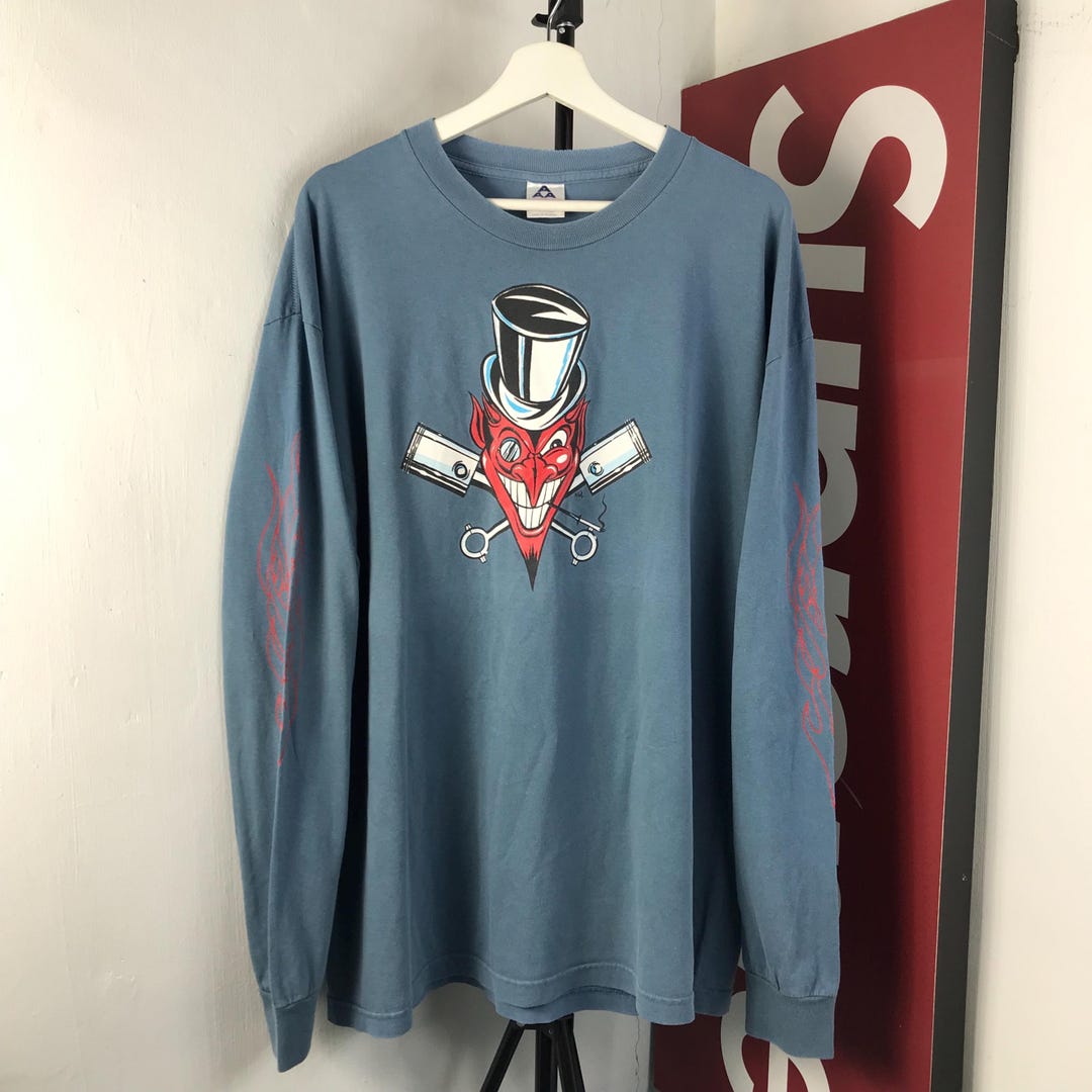 Rare 90s Kozik Rabbit Red Devil Ghost Longsleeve Shirt - Etsy