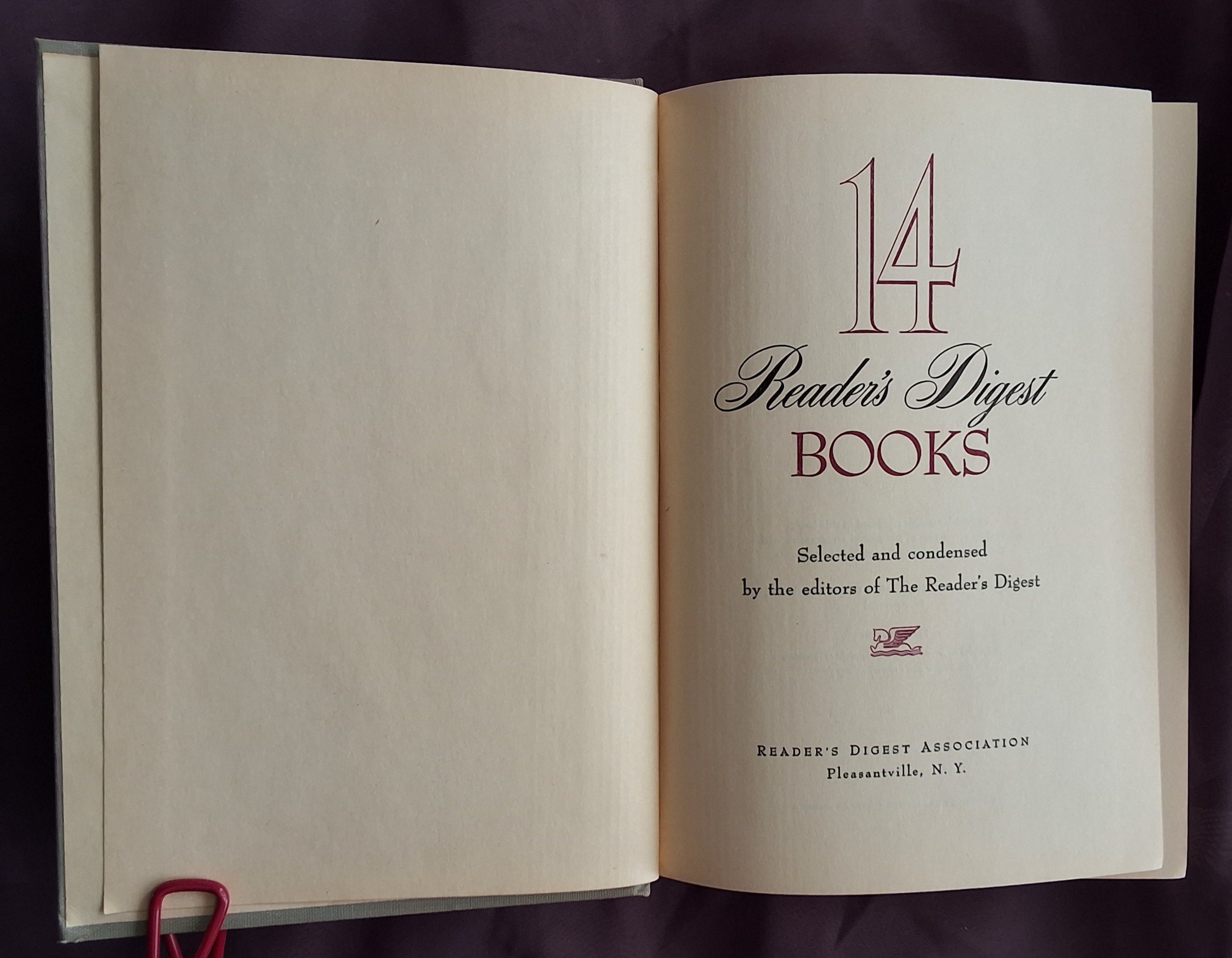 Reader's Digest Books 14/selected & Condensed by the Editors of Reader ...