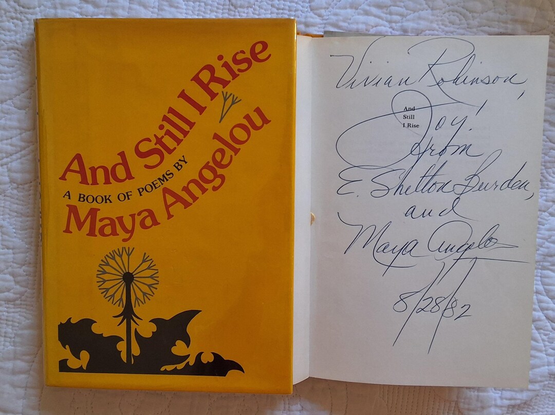 And Still I Rise A Book of Poems by Maya Angelousigned/1978 1st Edition ...
