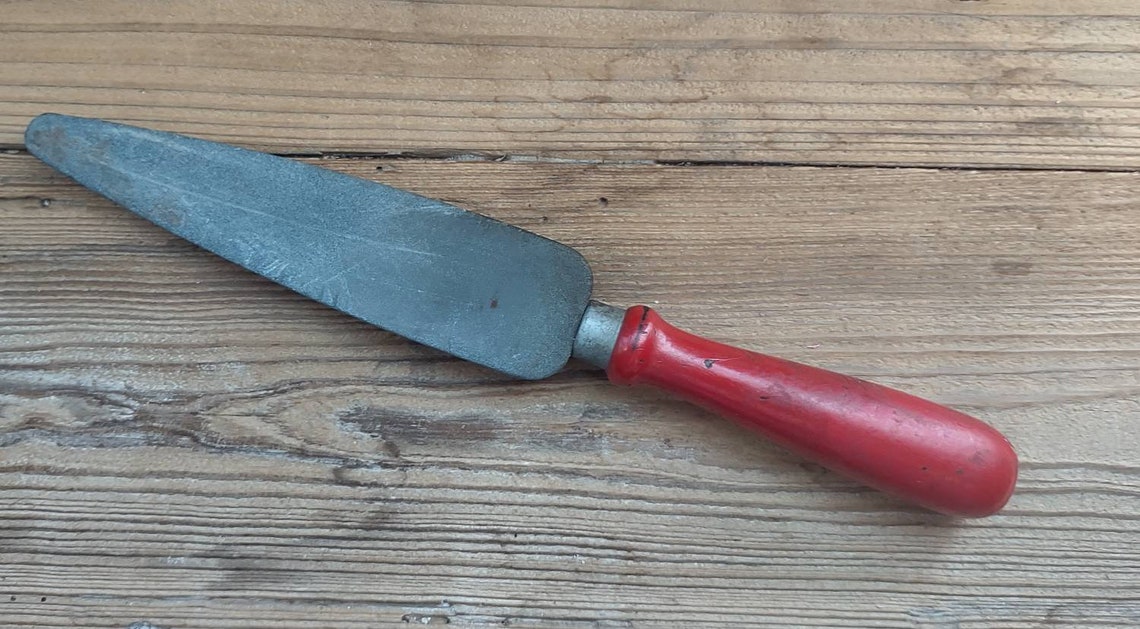 Vintage Red Handle Sharpening/hone Stone - Etsy