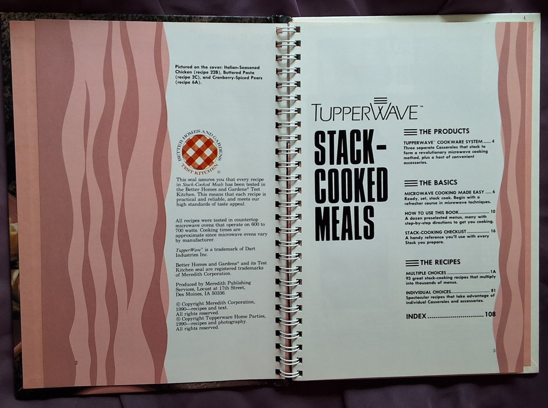 Tupperwave Stack-cooked Meals Cookbook/all Recipes Tested/flip-through ...