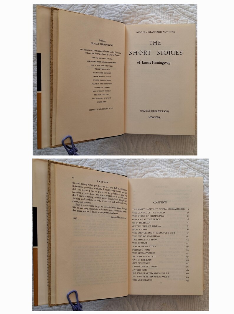 The Short Stories of Ernest Hemingway/modern Standard Authors/49 ...