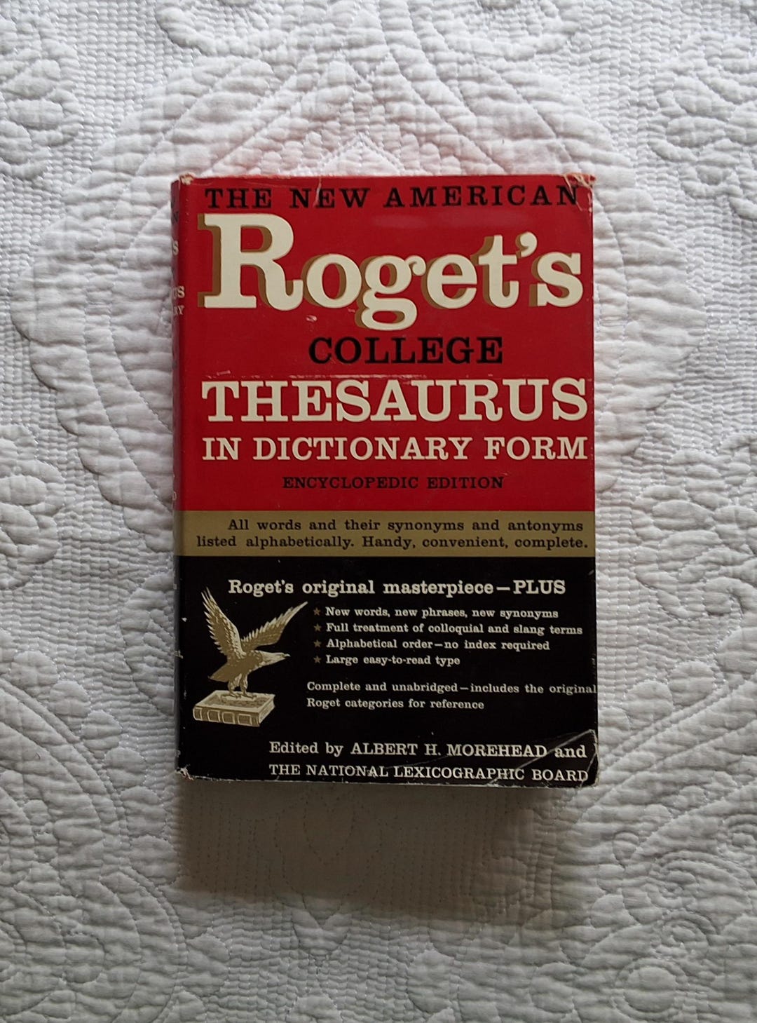 The New American Roget's College Thesaurus in Dictionary Form/1958 HCDJ ...