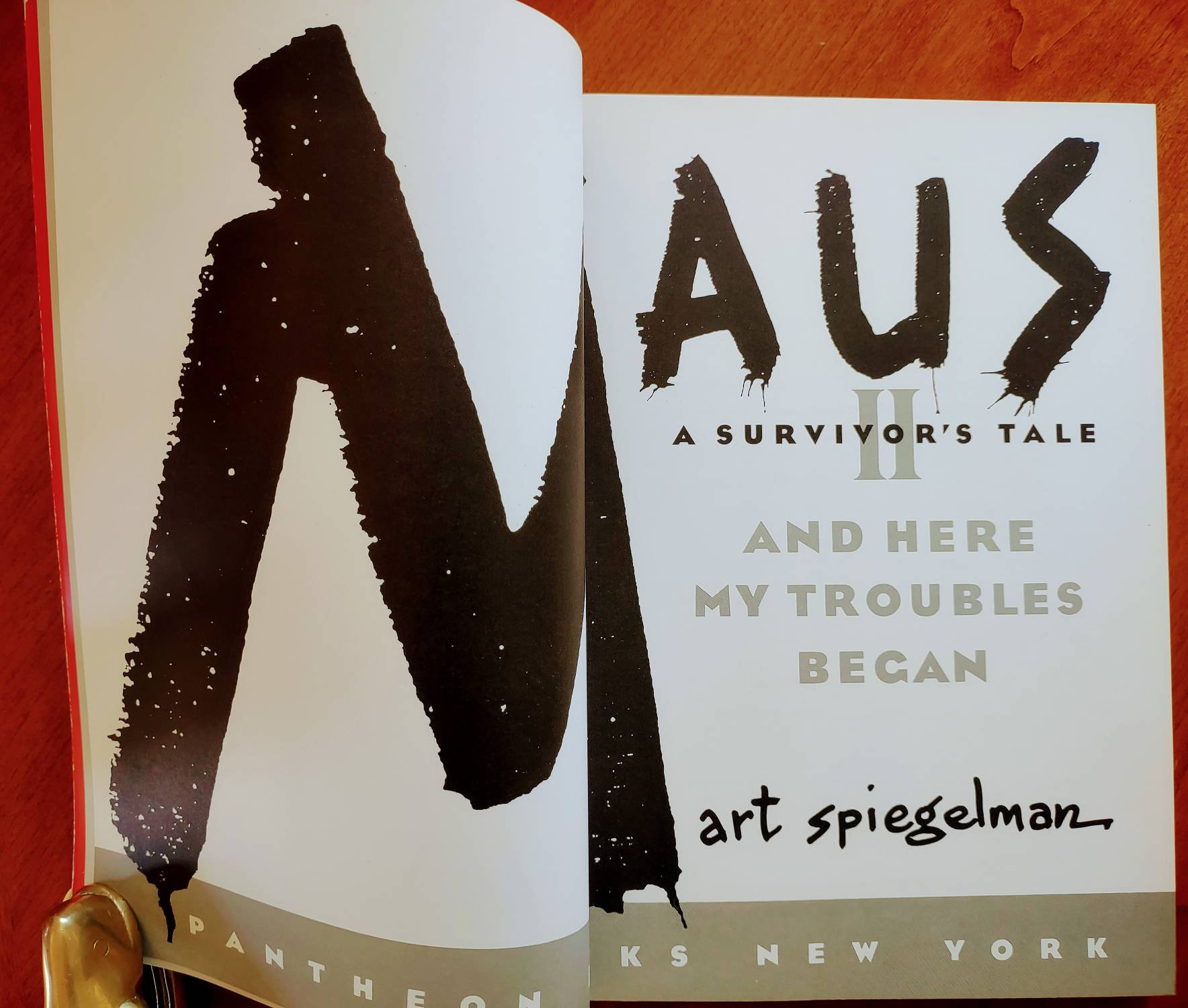 Maus II A Survivor's Tale and Here My Troubles Began by Art Spiegelman ...